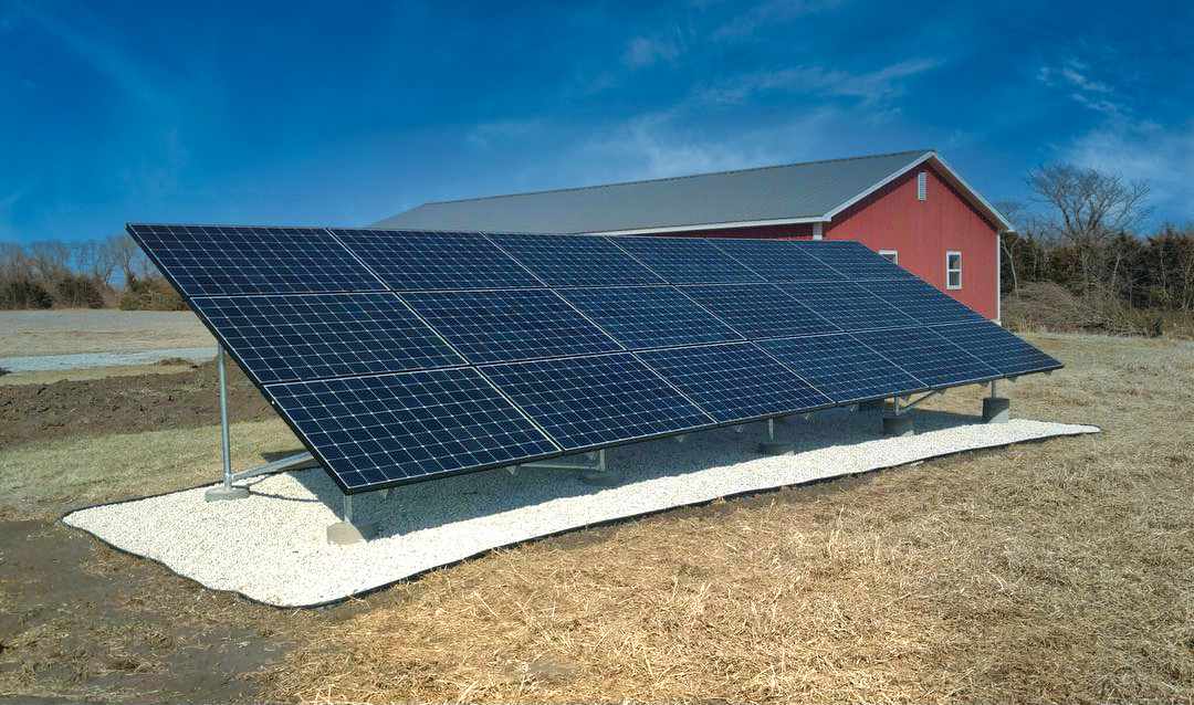 Residential Home Solar Array in Ozawkie, Kansas - Good Energy Solutions
